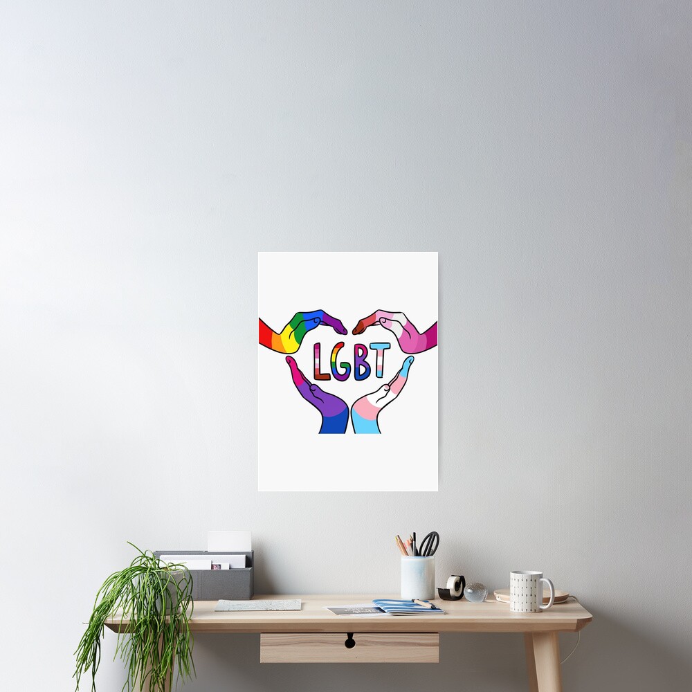 "LGBTQ" Poster by JustAnotherBee | Redbubble