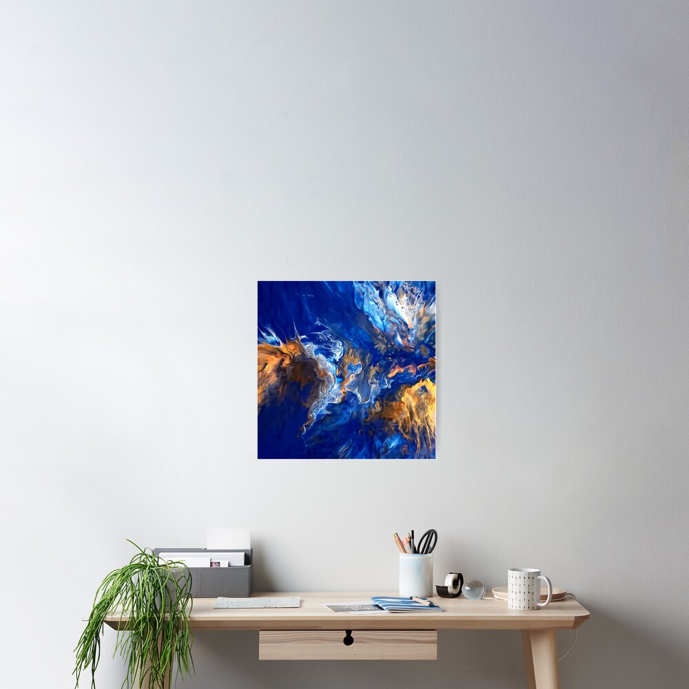 "Buddy and the blue Collar " Poster by FaeLuneStudio | Redbubble