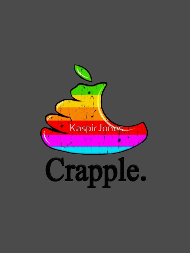 "Crapple Logo" iPhone Case for Sale by KaspirJones | Redbubble