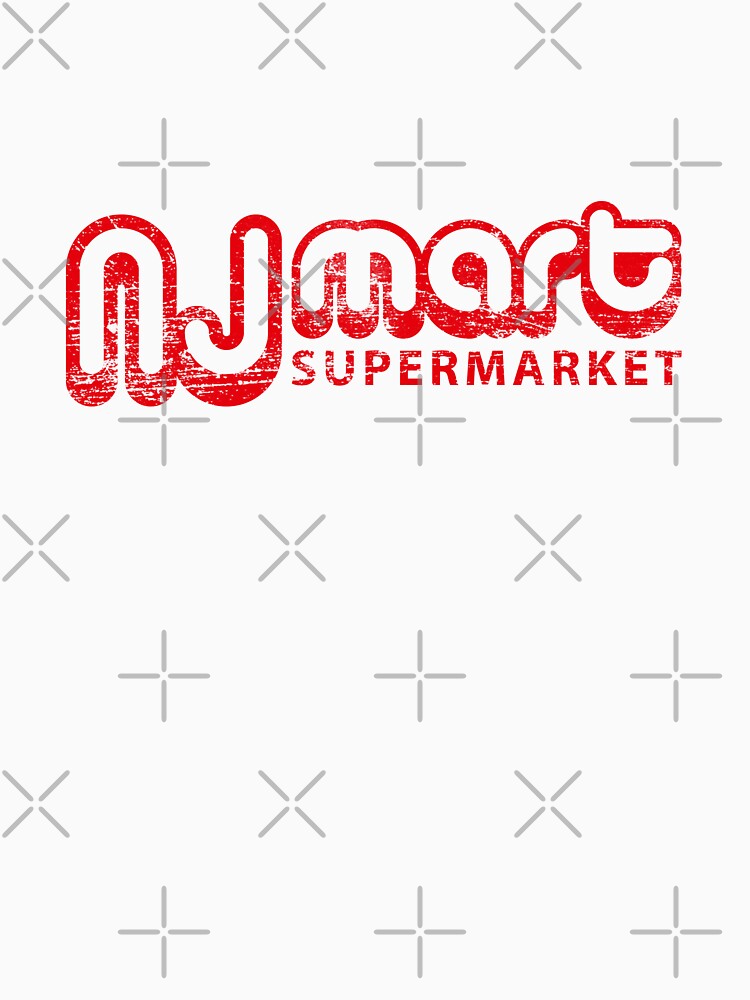 "nj mart supermarket (aged look)" Essential T-Shirt for Sale by ...