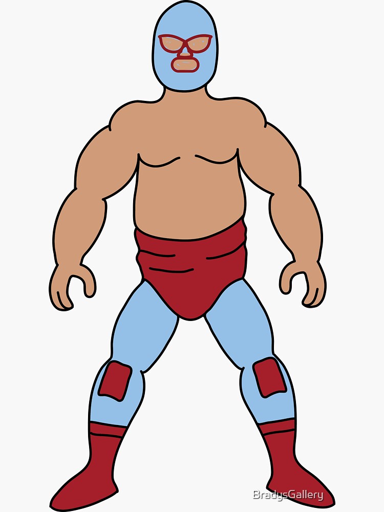 "Nacho Libre Luchador" Sticker for Sale by BradysGallery | Redbubble