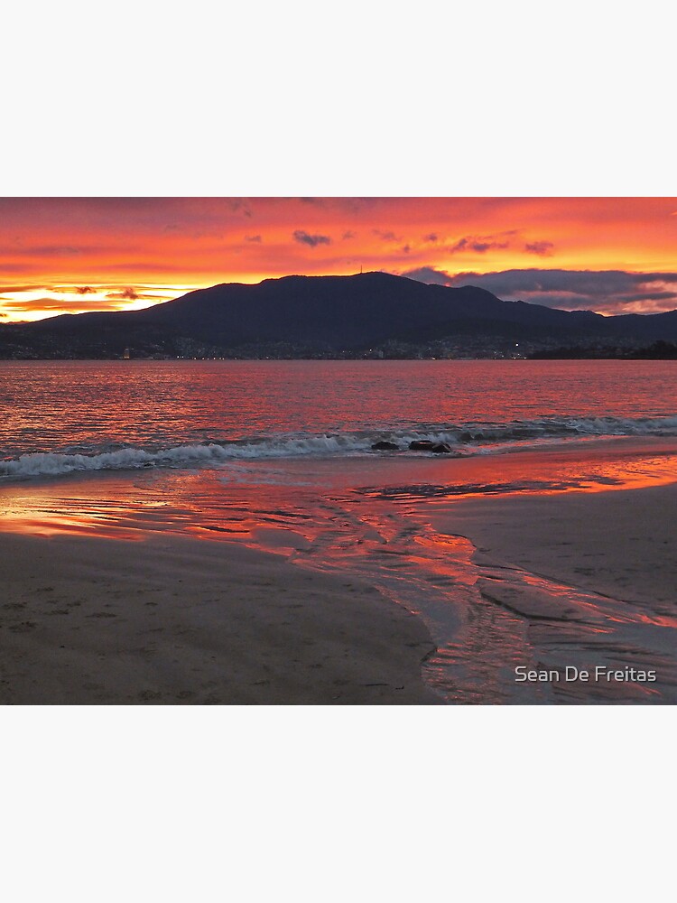 "Mt Wellington sunset from Howrah Beach, Tasmania, Australia ...