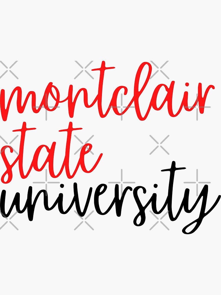 "montclair state university" Sticker for Sale by danielleblack04 ...