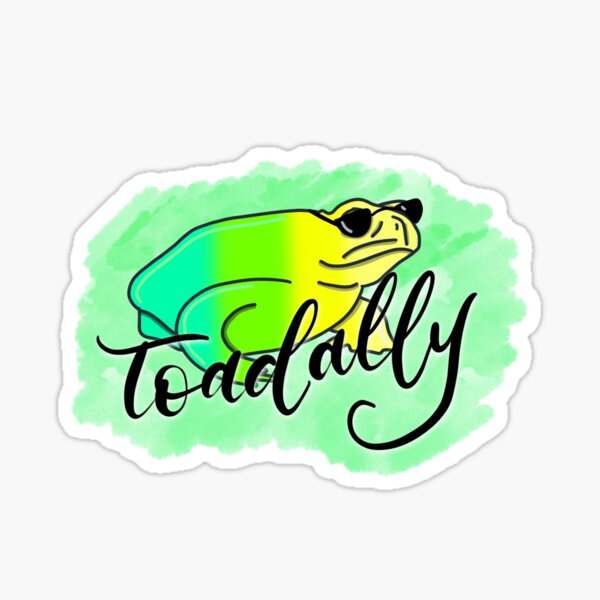 "Toadally" Sticker by arkyology | Redbubble