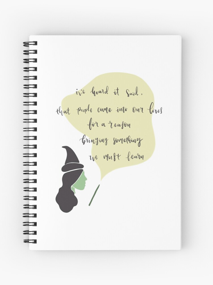 Elphaba Quotes Wicked Defying Gravity Elphaba Musical Quote Journal