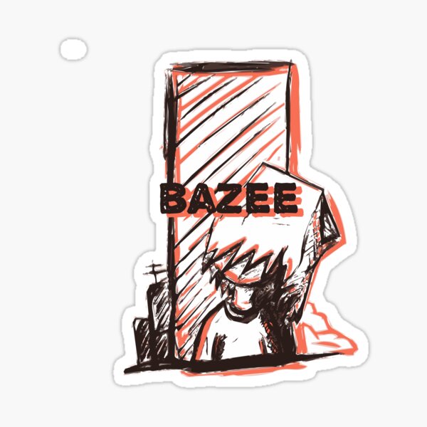 "Simple sketch of bazee" Sticker for Sale by bazee | Redbubble