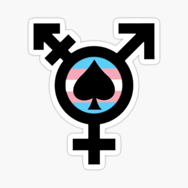 Trans Ace Pride Sticker By Aceoftays Redbubble