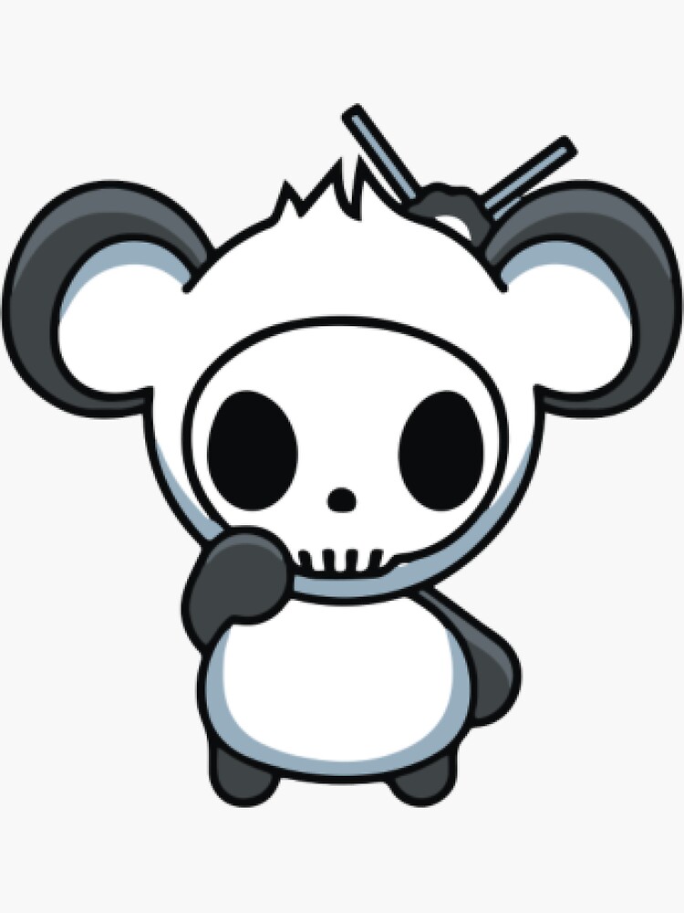"Skull Panda" Sticker by StarlettaDuPois | Redbubble