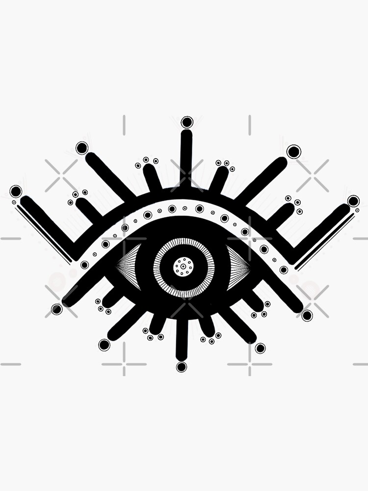 "Dotted eye" Sticker for Sale by clancygr | Redbubble
