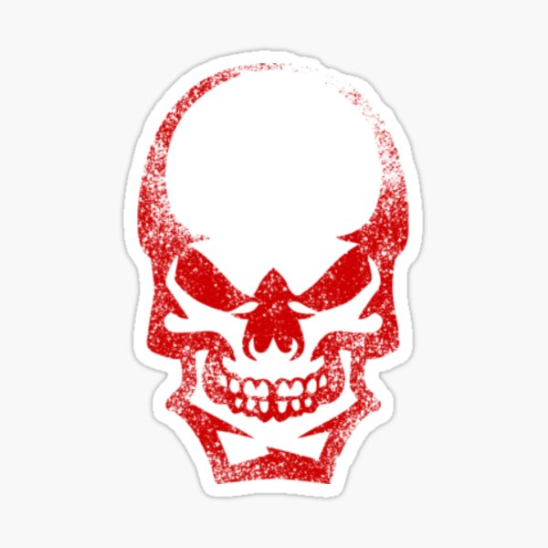 "Skull Red Blood Skull" Sticker by Lawrence56 | Redbubble