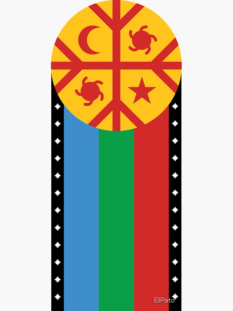"Mapuche Gente De La Tierra" Sticker for Sale by ElPato | Redbubble