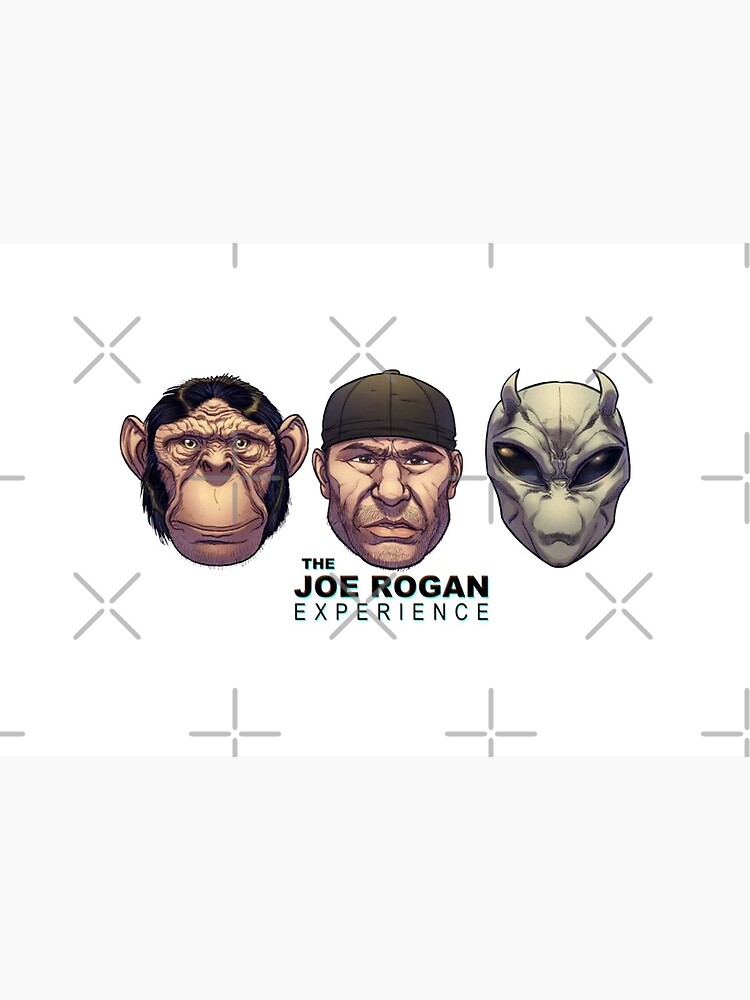 "Joe Rogan experience featuring the monkey and alien art" Mask by ...