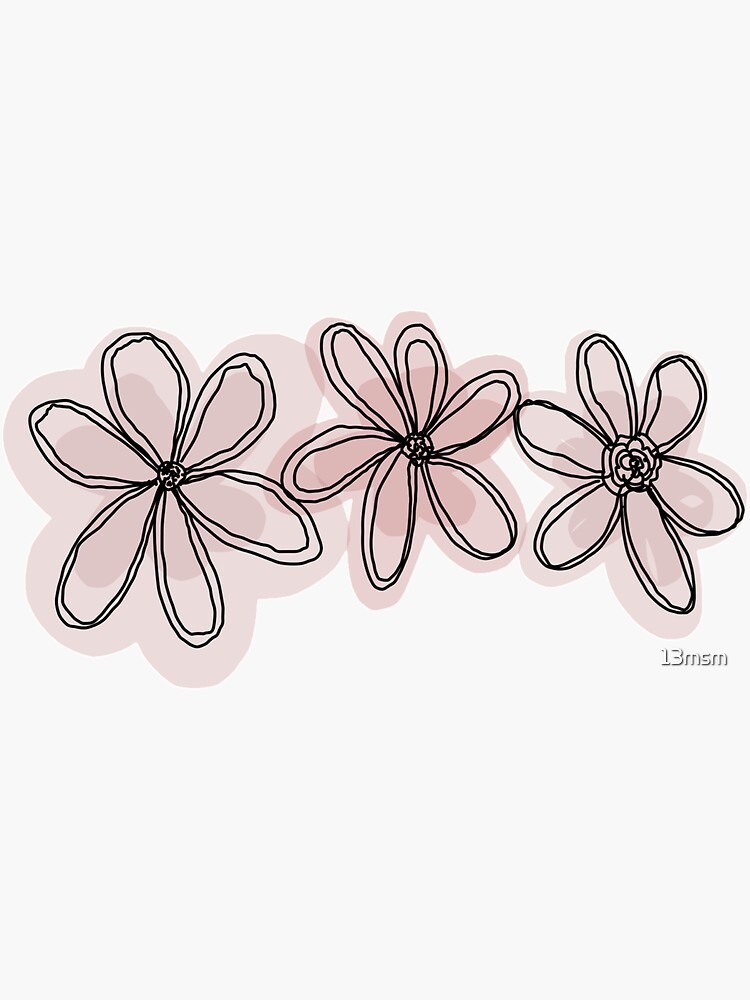 "Light pink flowers" Sticker for Sale by 13msm | Redbubble