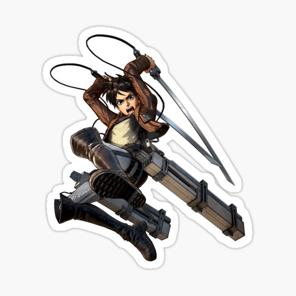 "Eren Yeager " Sticker for Sale by aidanho | Redbubble