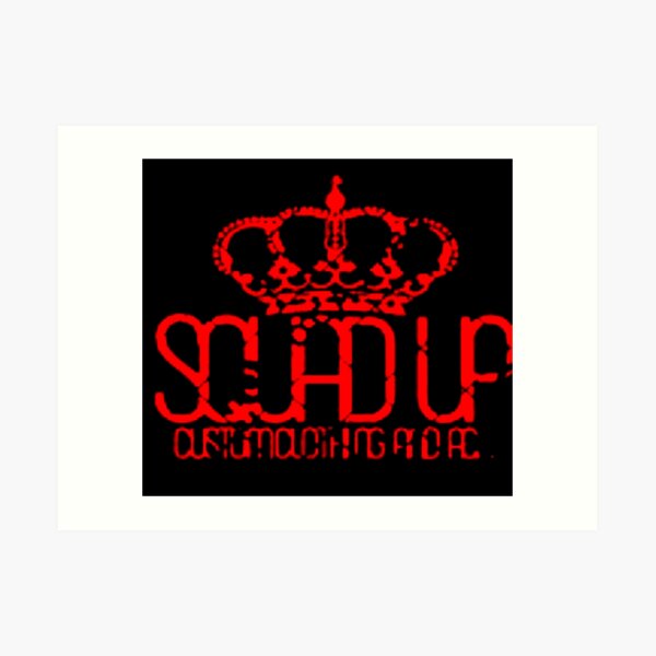 "Squadup custom logo design " Art Print by Squadup9 | Redbubble