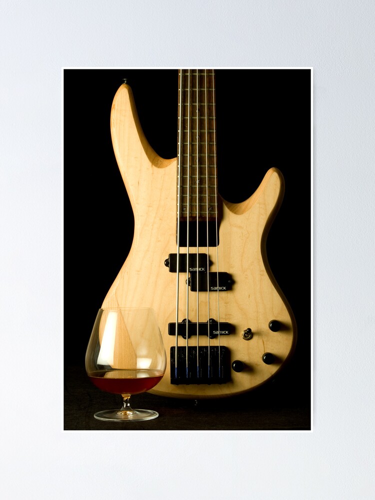 "5 String Bass Guitar" Poster for Sale by CPGolden | Redbubble