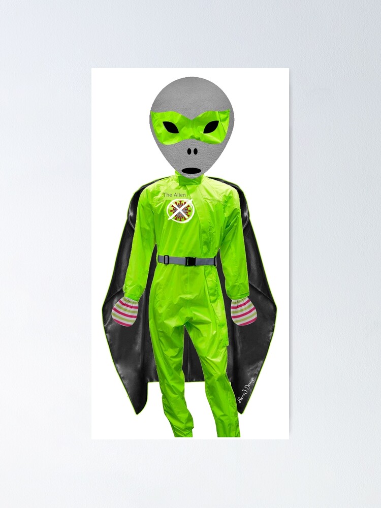 "Super Alien to the rescue" Poster for Sale by ellenaJdesign | Redbubble