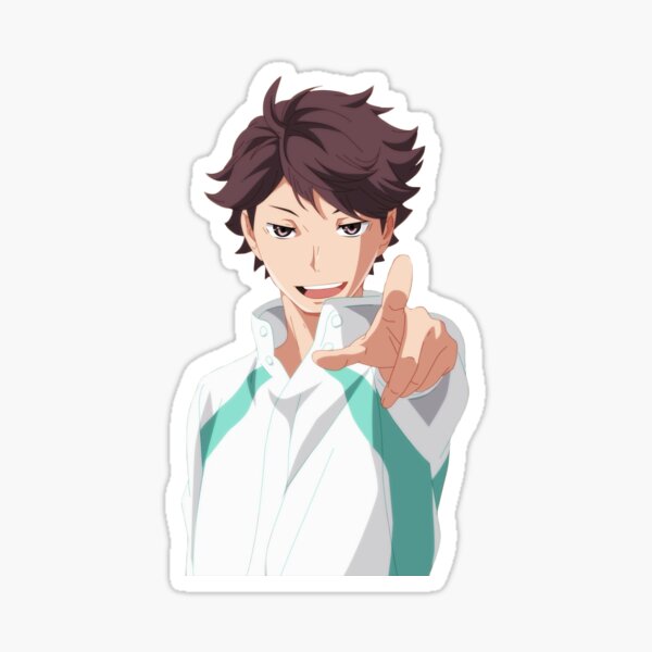 "Oikawa From Haikyuu" Sticker for Sale by aidanho | Redbubble