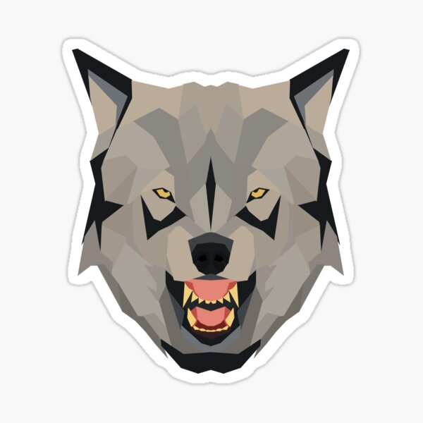 "Gray Wolf " Sticker for Sale by nald9 | Redbubble