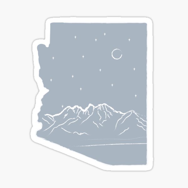 "The Arizona Mountains Four Peaks " Sticker for Sale by Southwest ...