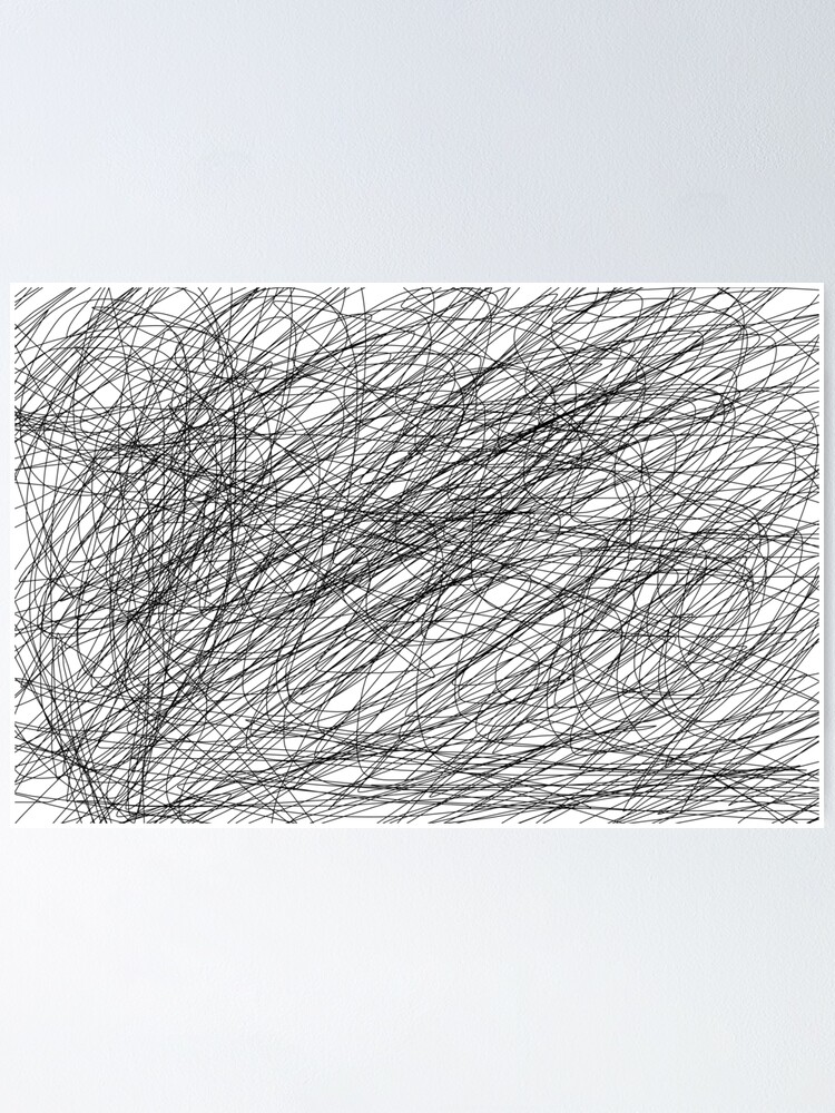 "Scribble" Poster for Sale by adiosmillet | Redbubble