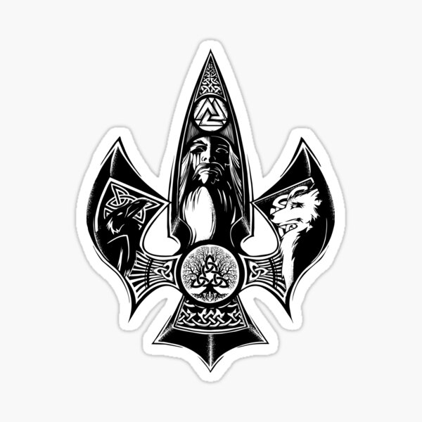 "Gungnir Odins Spear Viking" Sticker by Bommer20 | Redbubble