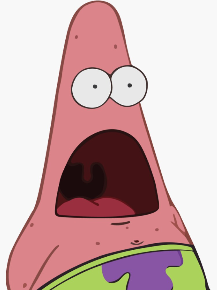 "Patrick Star Meme" Sticker for Sale by Jientifelmalti | Redbubble