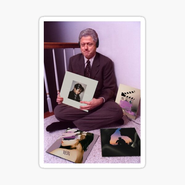 "DPR Live Album Covers Bill Clinton Swag " Sticker for Sale by ...