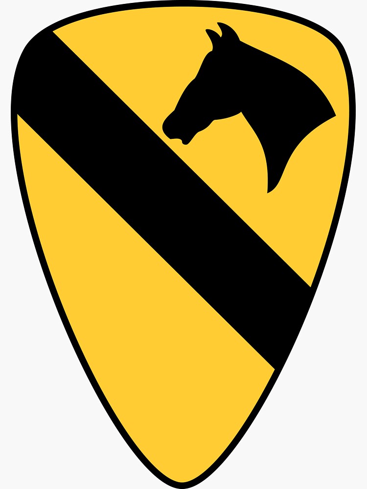 "1st Cavalry Division Patch Patriotic" Sticker for Sale by ArgosDesigns | Redbubble
