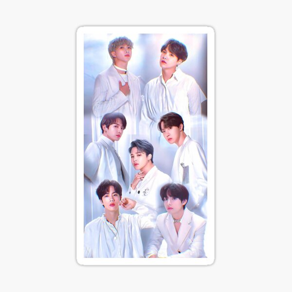 "BTS art" Sticker by Vi-Lina | Redbubble