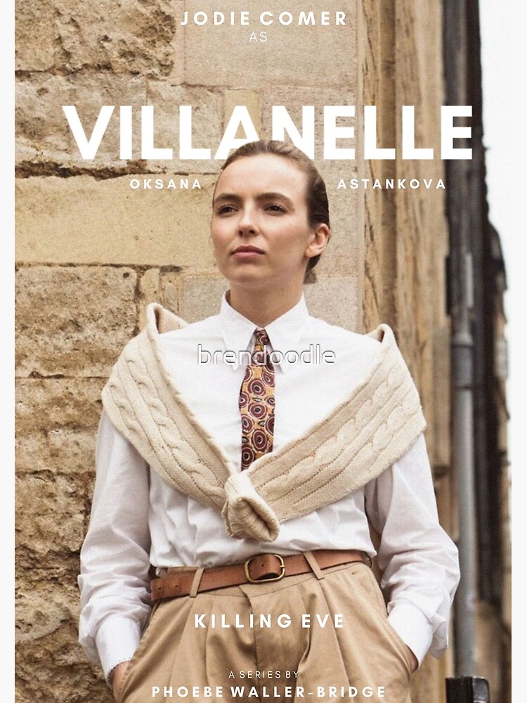 "Villanelle design " Poster for Sale by brendoodle | Redbubble