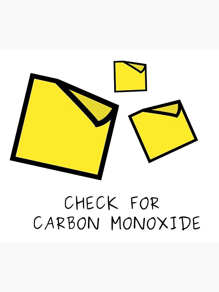 "Check for Carbon Monoxide - Reddit " Sticker by minimalanimal | Redbubble