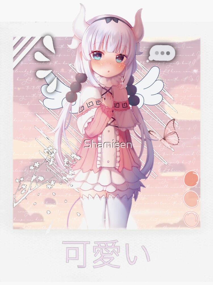 "Kanna Kamui Aesthetic" Sticker for Sale by Shamisen | Redbubble