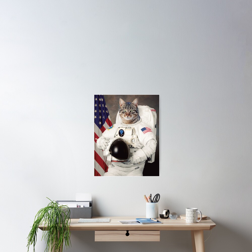 "ASTRO CAT" Poster for Sale by hslim | Redbubble