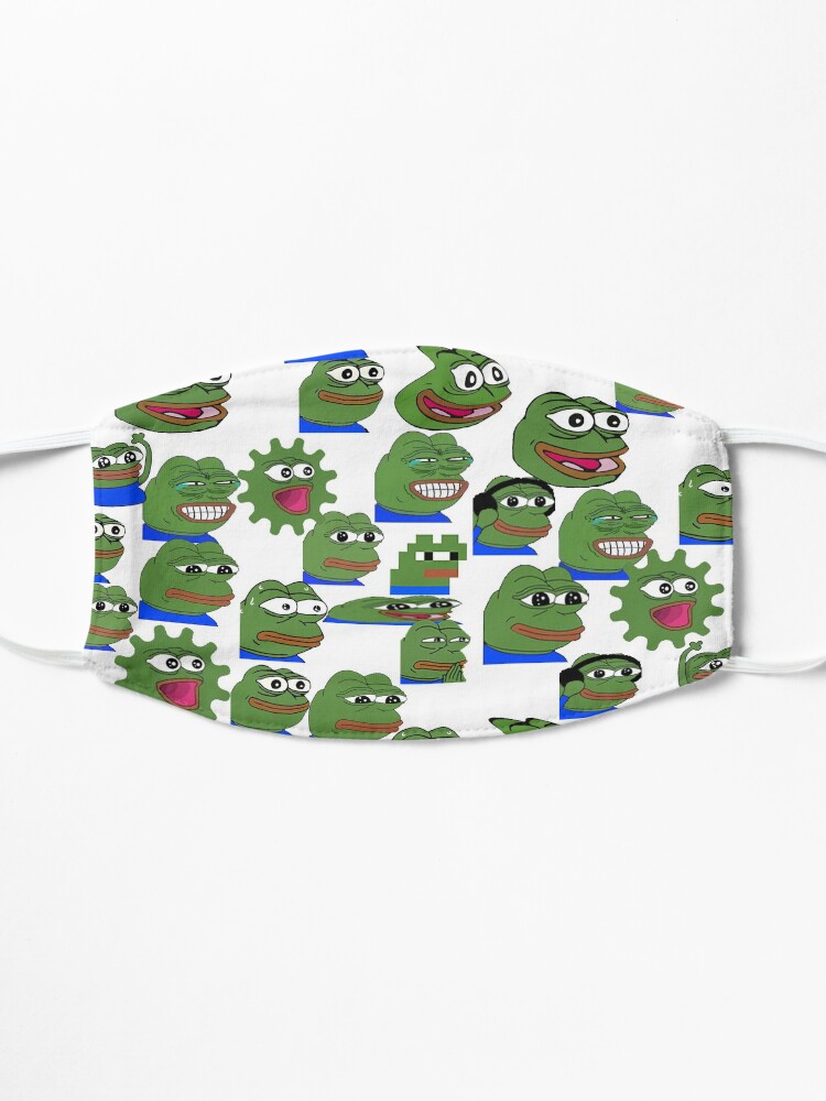 Xqcs Pepe Emotes Mask For Sale By Shirtfrog Redbubble