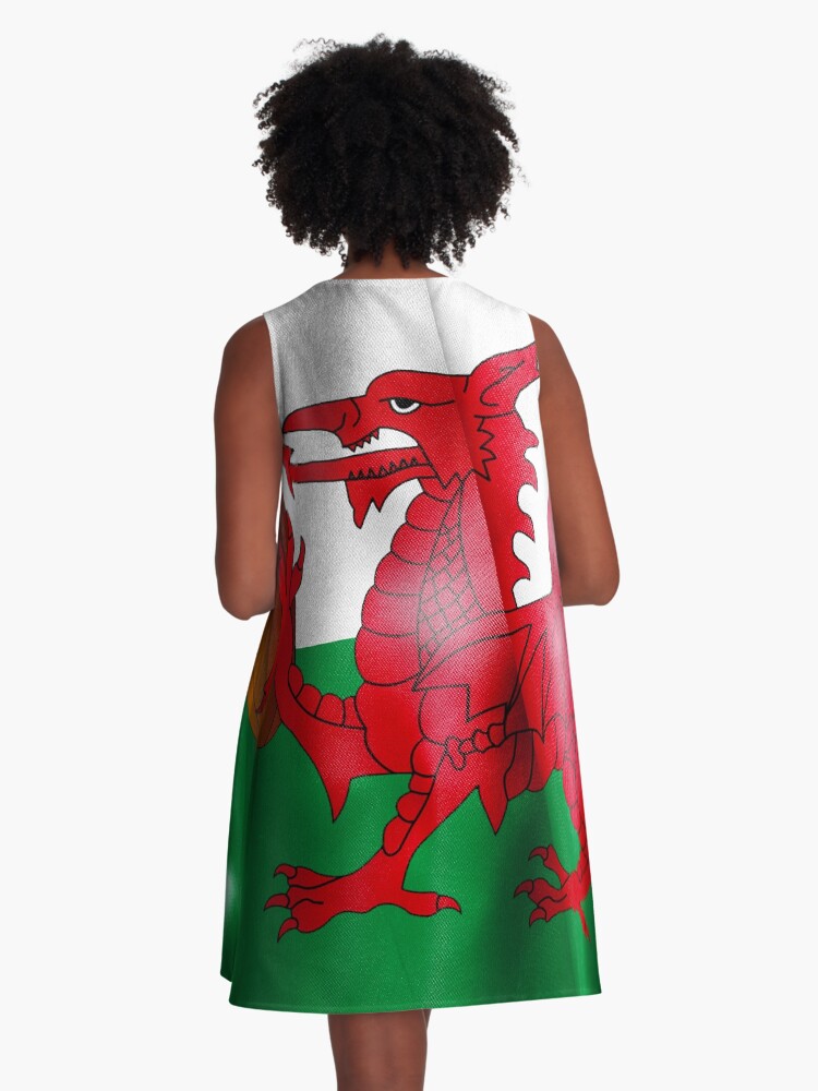 "Welsh Dragon Rugby Ball Flag" A-Line Dress for Sale by MarkUK97 ...
