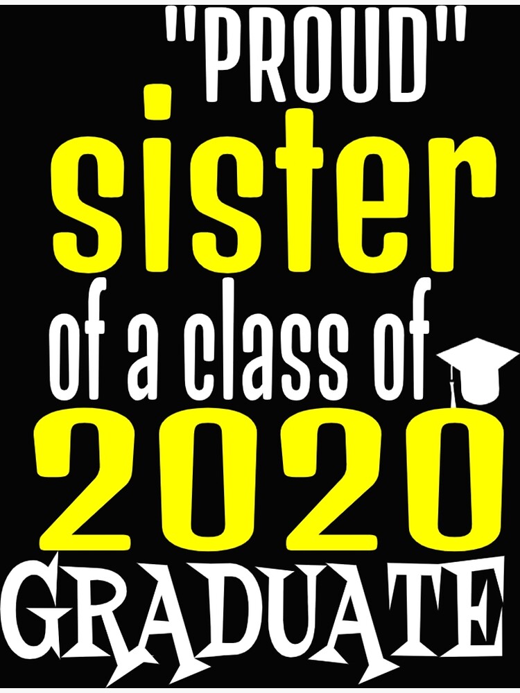 "CLASS OF 2020 GRADUATE." Poster for Sale by leicha | Redbubble