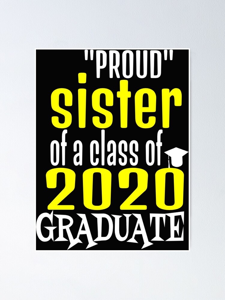 "CLASS OF 2020 GRADUATE." Poster for Sale by leicha | Redbubble
