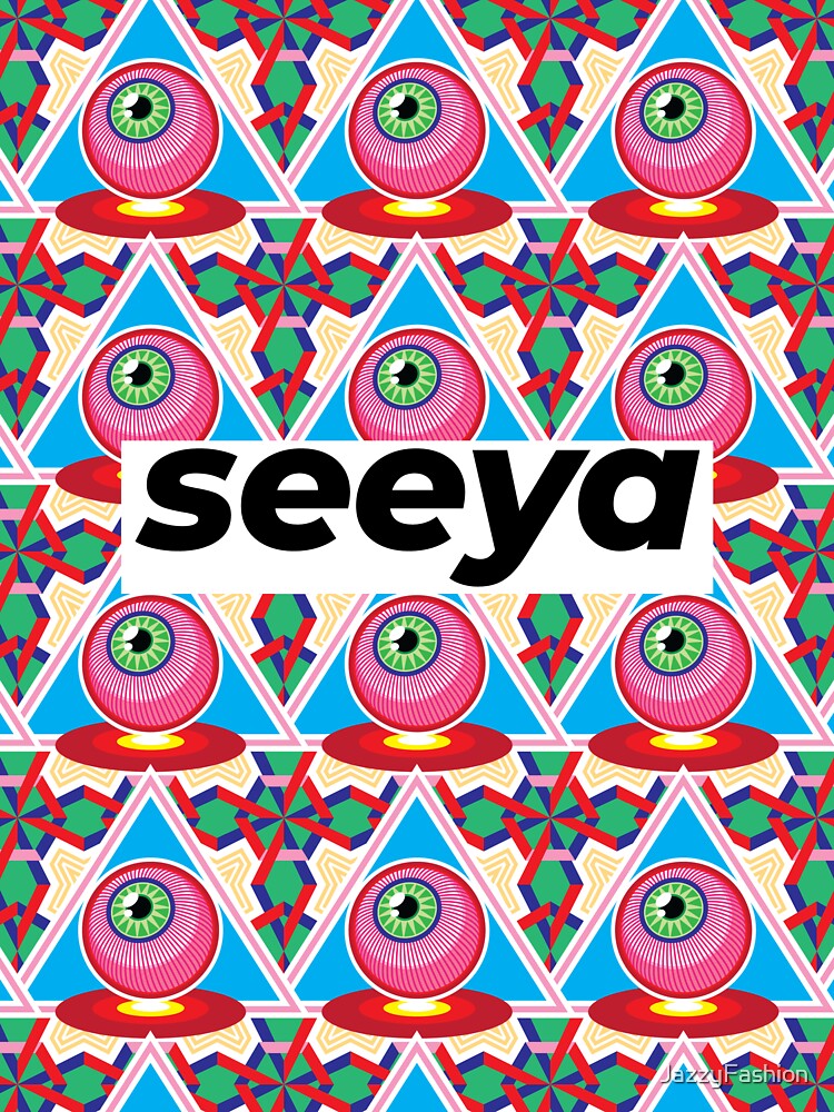 "Seeya, Eye of God Symbol and Geometric Christian Cross Pattern with ...