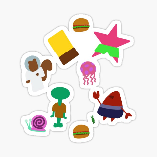 "The Spongebob Gang" Sticker for Sale by kmick | Redbubble