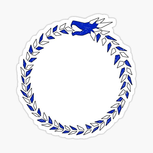 "Ice Circle Dragon" Sticker for Sale by Bepopcosplayer | Redbubble