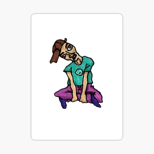 "crossed legs" Sticker for Sale by ymmoT | Redbubble