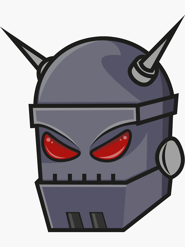 "Robot Head" Sticker by DannyMeredith | Redbubble