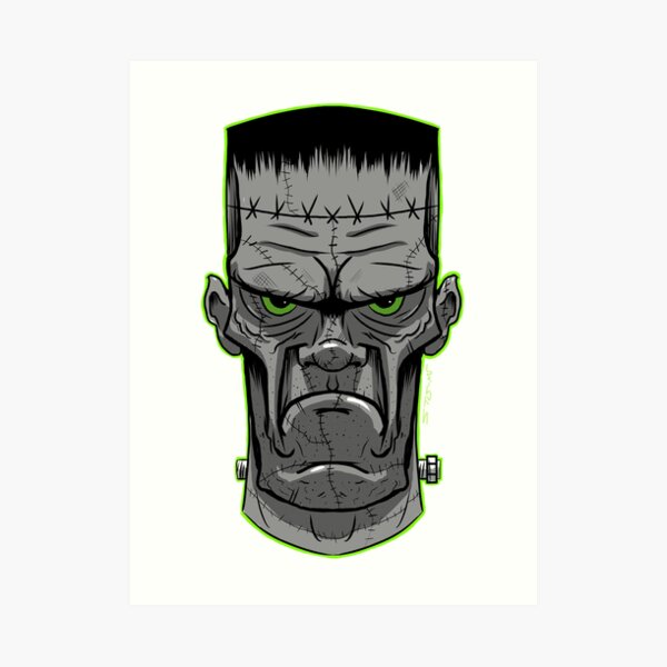 "Angry Frank Cartoon" Art Print for Sale by mac101 | Redbubble