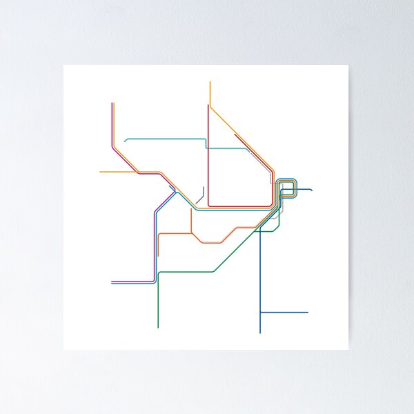 "Sydney Train Map" Poster for Sale by in-transit | Redbubble