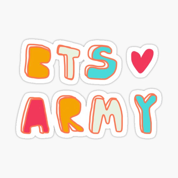 "BTS Army aesthetic" Sticker for Sale by mdevnanda | Redbubble