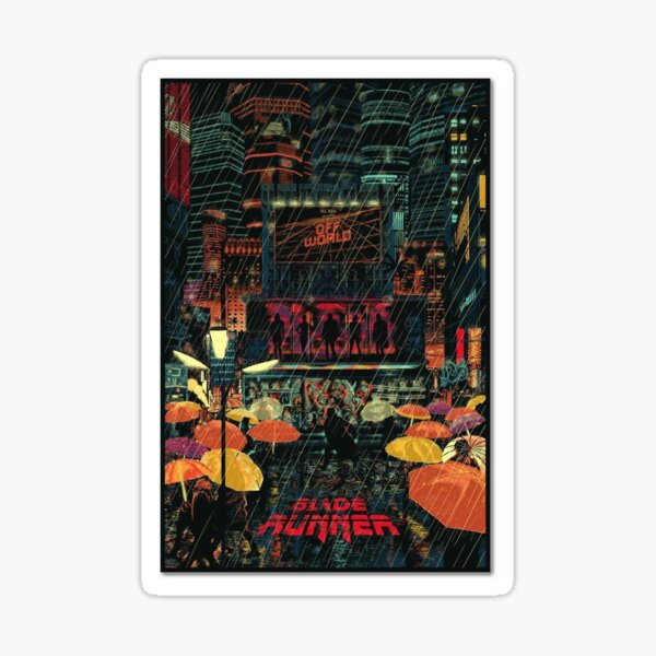 "bladerunner" Sticker by nyulohbajeng | Redbubble