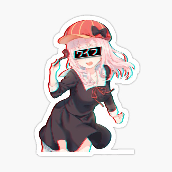 "Love Detective waifu Chika Fujiwara v2" Sticker for Sale by T-Sinek ...