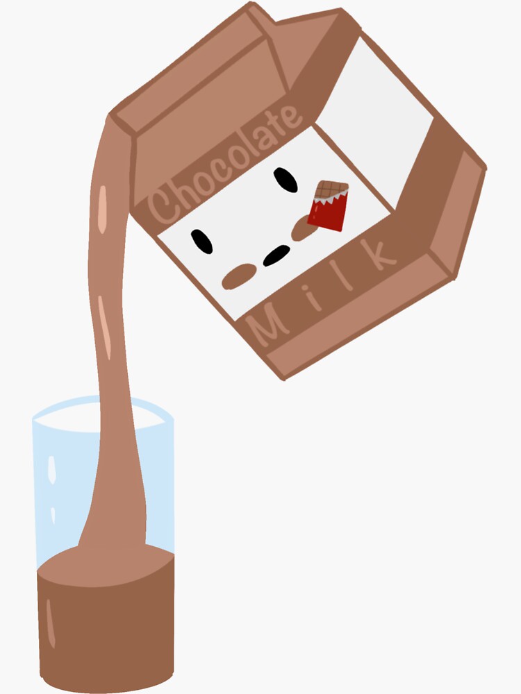 "Cute chocolate milk " Sticker for Sale by Fangirl0004 | Redbubble