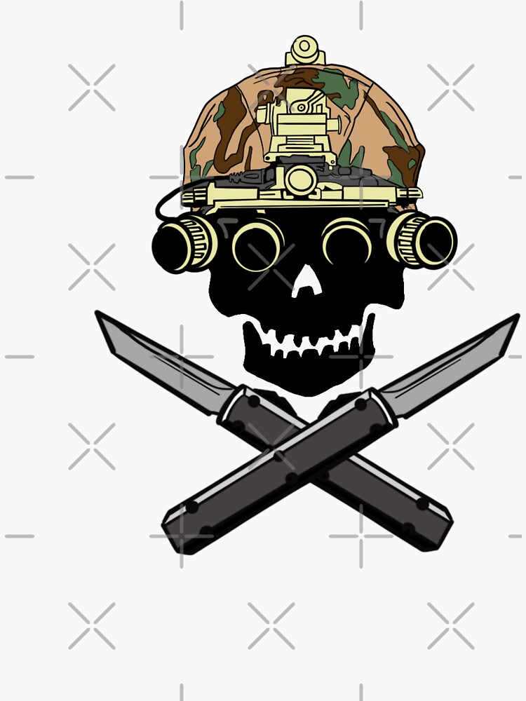"Tactical Skull" Sticker for Sale by KonoClast | Redbubble